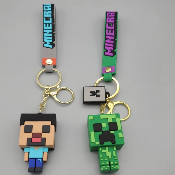 Other | Steve Creeper 3d Minecraft Figure Keychains With Carrying ...